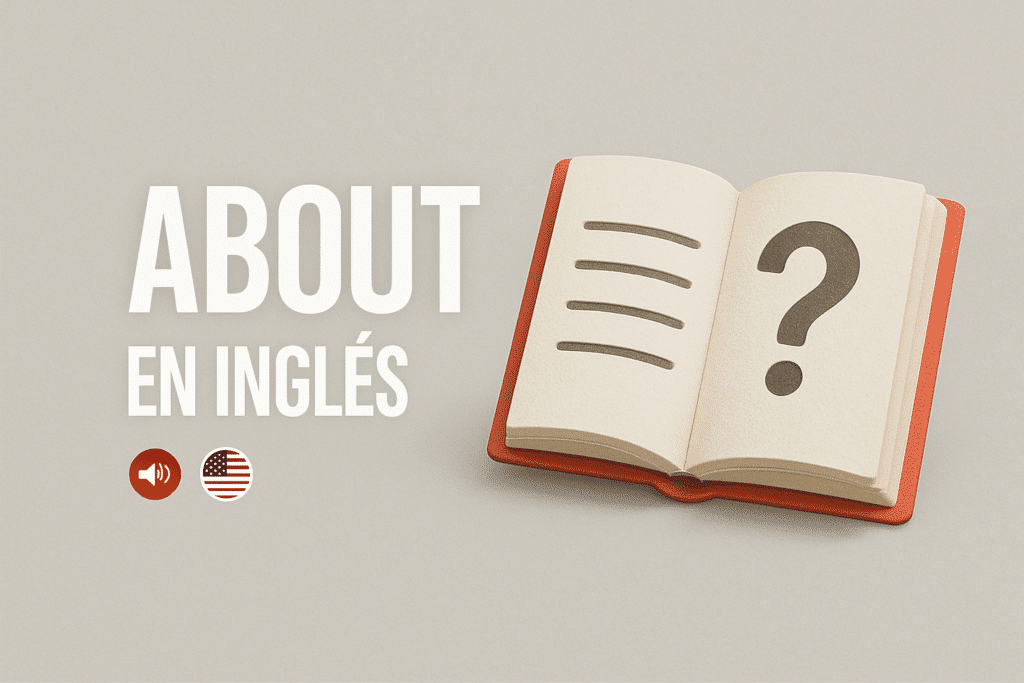 Qué significa About en inglés: usos, frases y diferencias